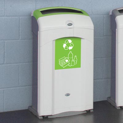 Nexus® 100 Mixed Recyclables Recycling Bin | Glasdon